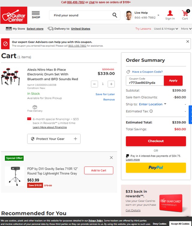 Guitar Center Promo Codes - 15% Off Coupons May 2025