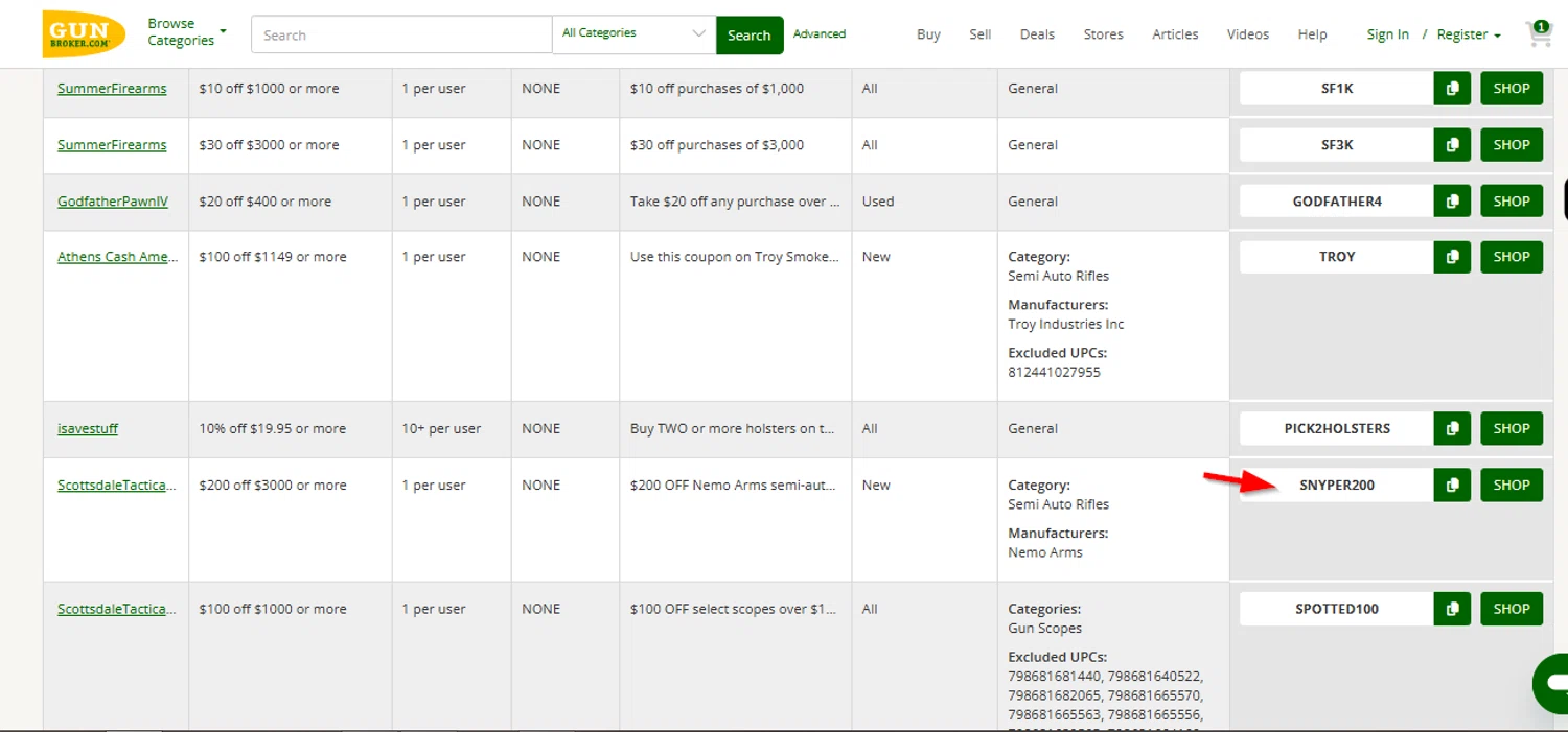 GunBroker.com Coupon Codes (21 Verified) - $50 Off Mar 2025