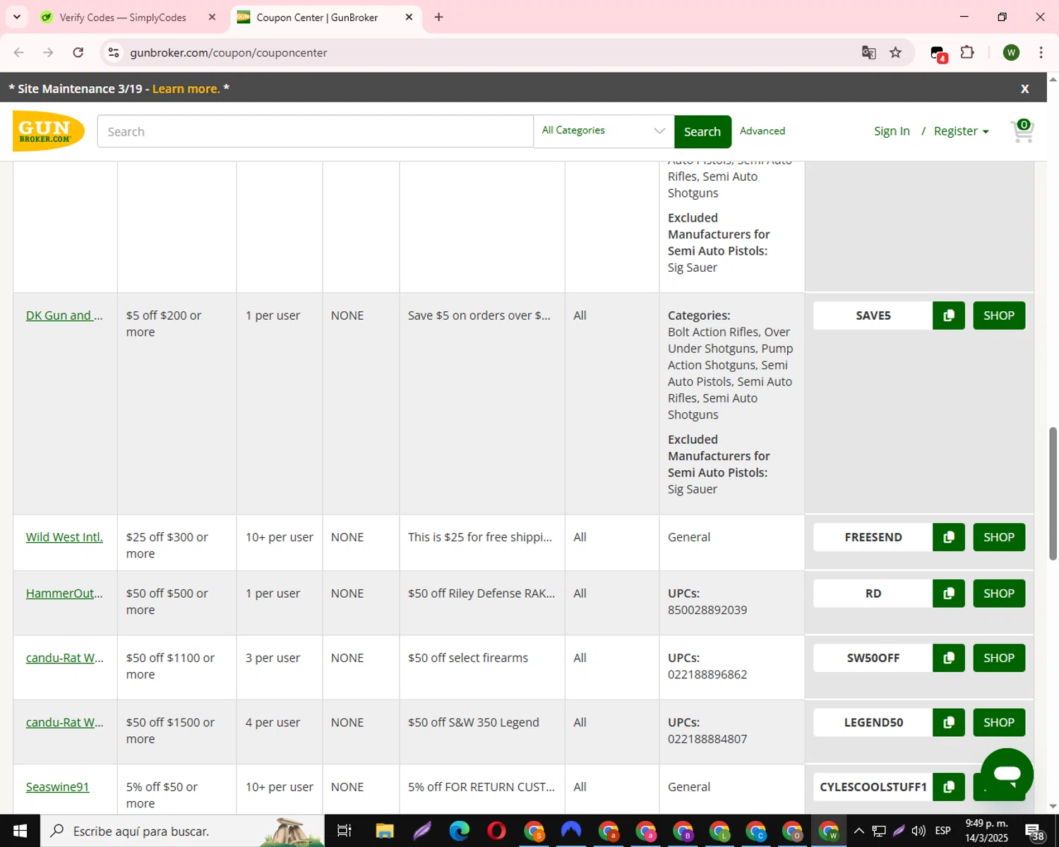 GunBroker.com Promo Codes - $50 Off Coupons May 2025