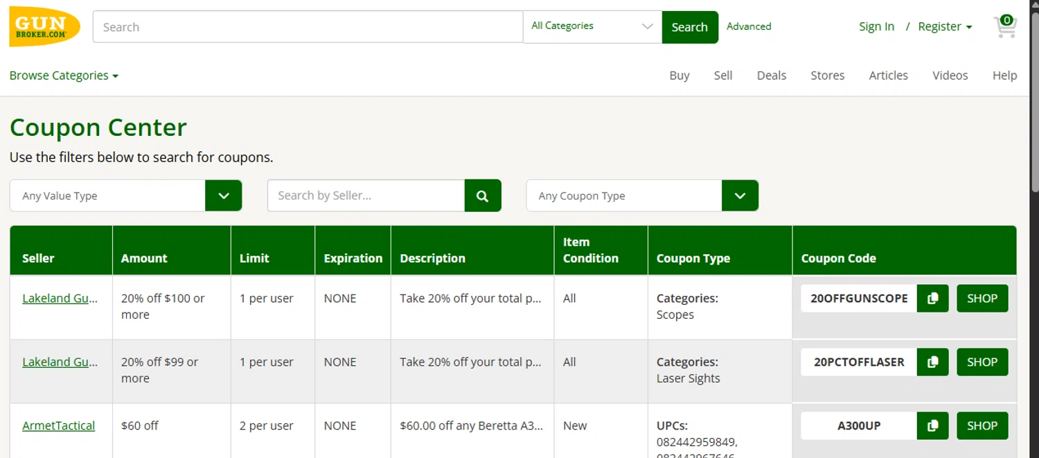 GunBroker.com Promo Codes - $5 Off (Verified) Sep 2025