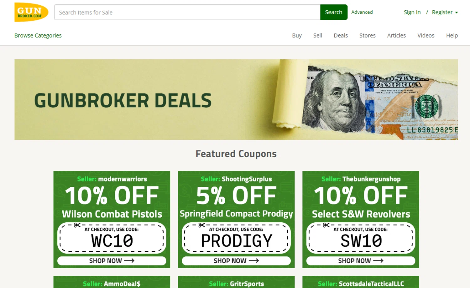 GunBroker.com Promo Codes - $5 Off (Verified) Aug 2025