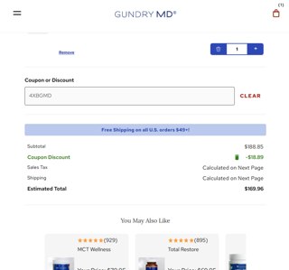 Gundry MD Promo Codes (9 Verified) - 25% Off w/Code Jun 2025