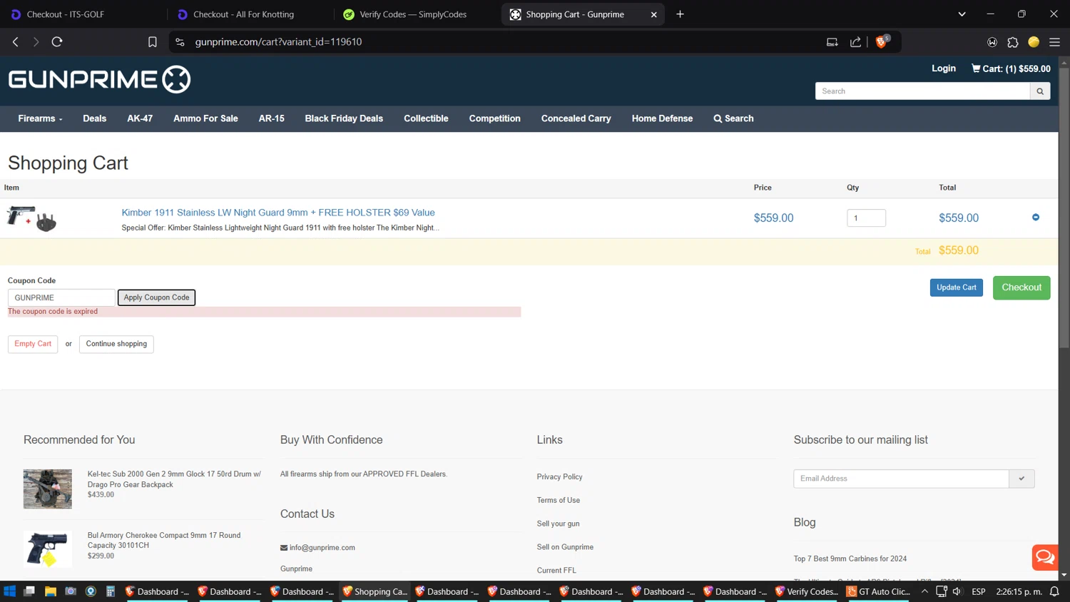 GunPrime Promo Codes - 10% Off Sitewide Coupons Dec 2025