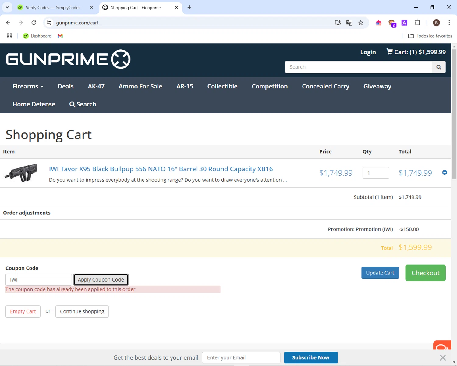GunPrime Promo Codes - 20% Off Sitewide Coupons Jan 2026