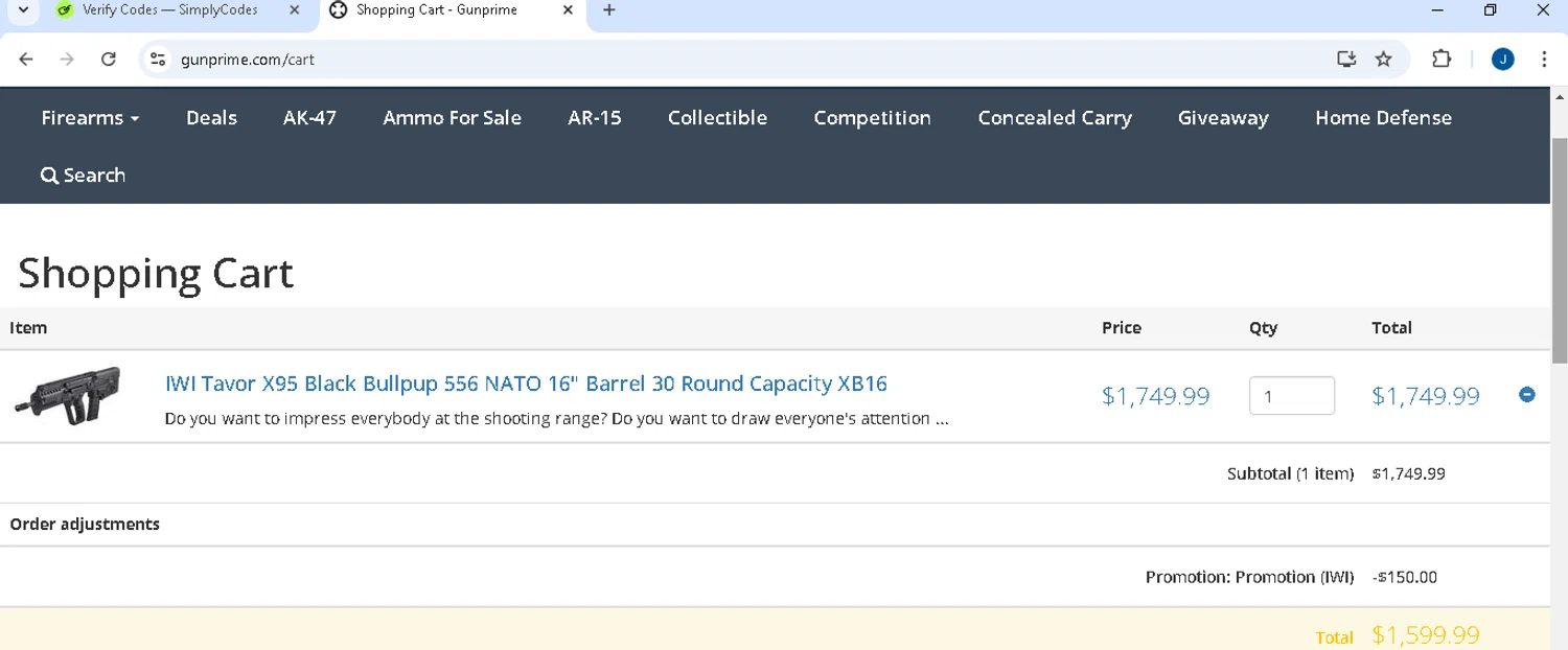 GunPrime Promo Codes - 20% Off Sitewide Coupons Jan 2026