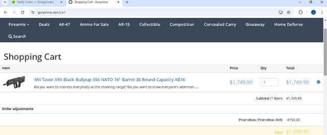 GunPrime Promo Codes - $150 Off Coupons Oct 2025