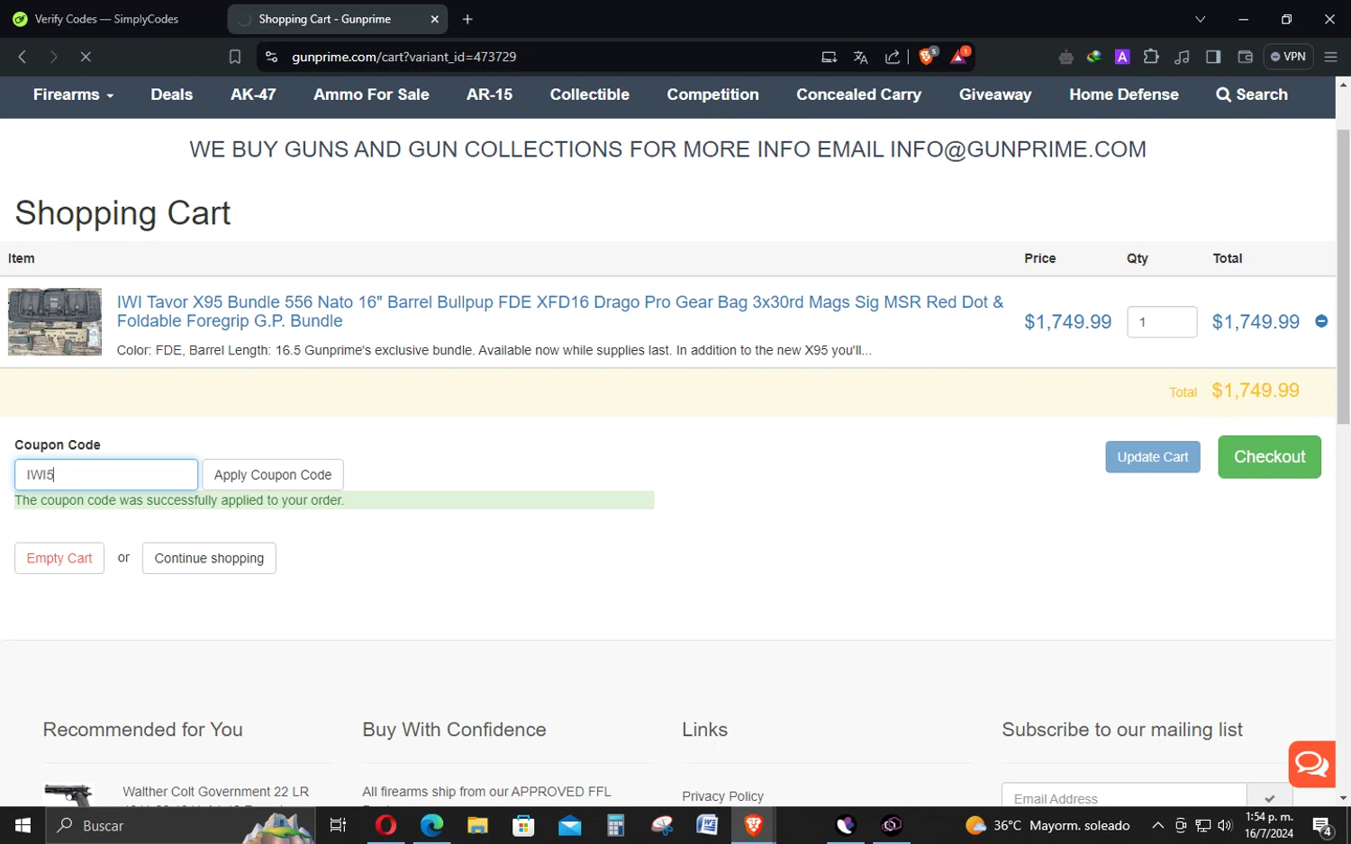 GunPrime Coupon Codes - $150 Off | November 2024