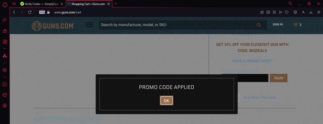 Guns.com Promo Codes - up to $100 Off | November 2024