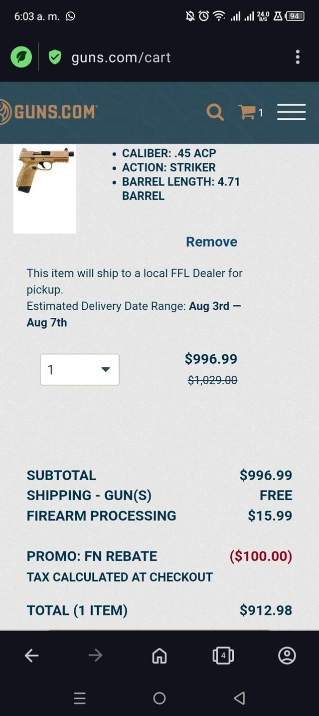 Guns.com Promo Codes - up to $100 Off | November 2024