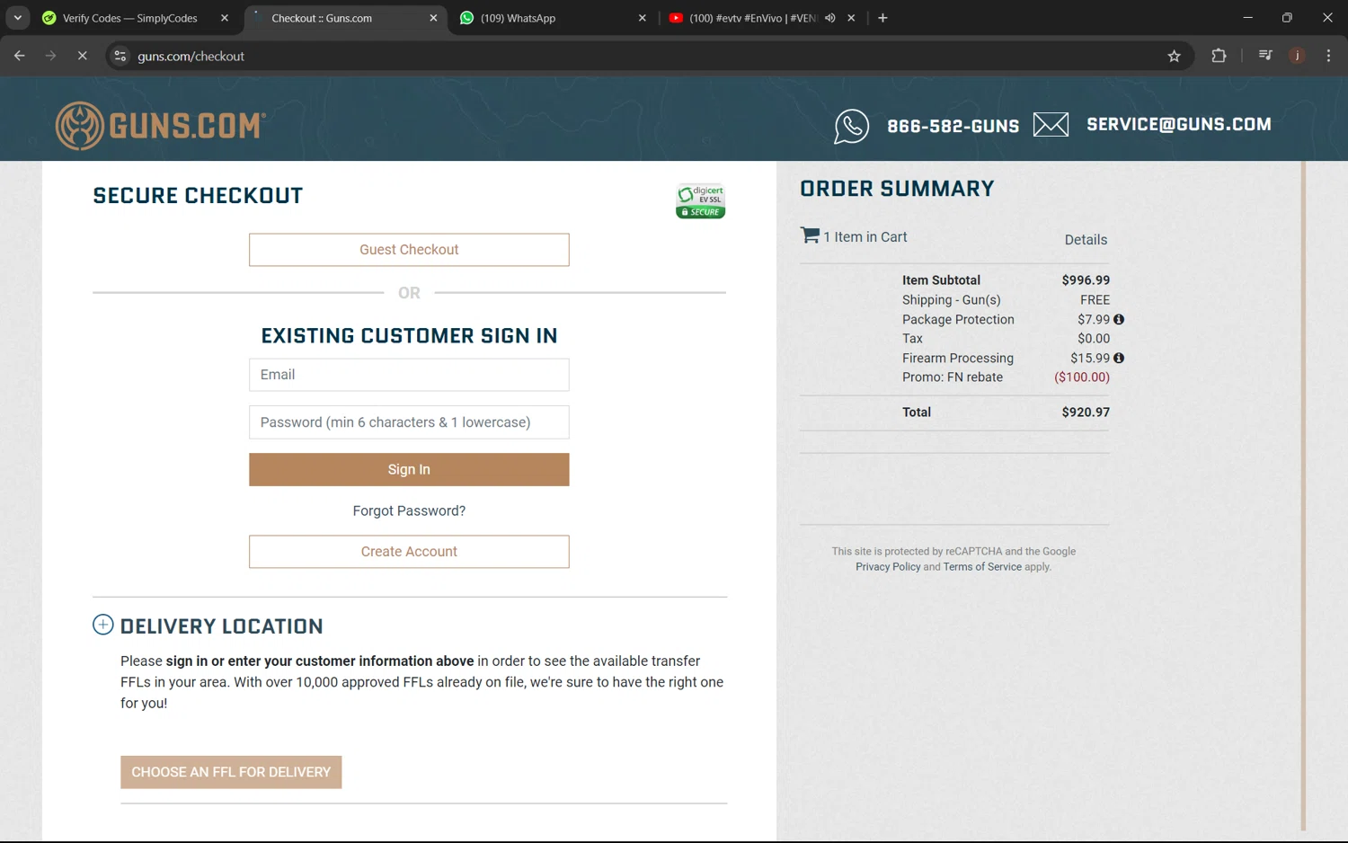 Guns.com Promo Codes - up to $100 Off | November 2024