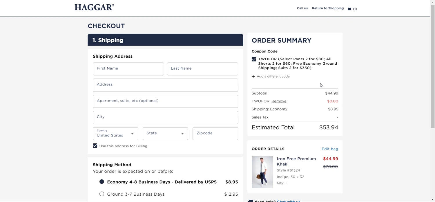 Haggar Coupon Codes - 50% Off | October 2024