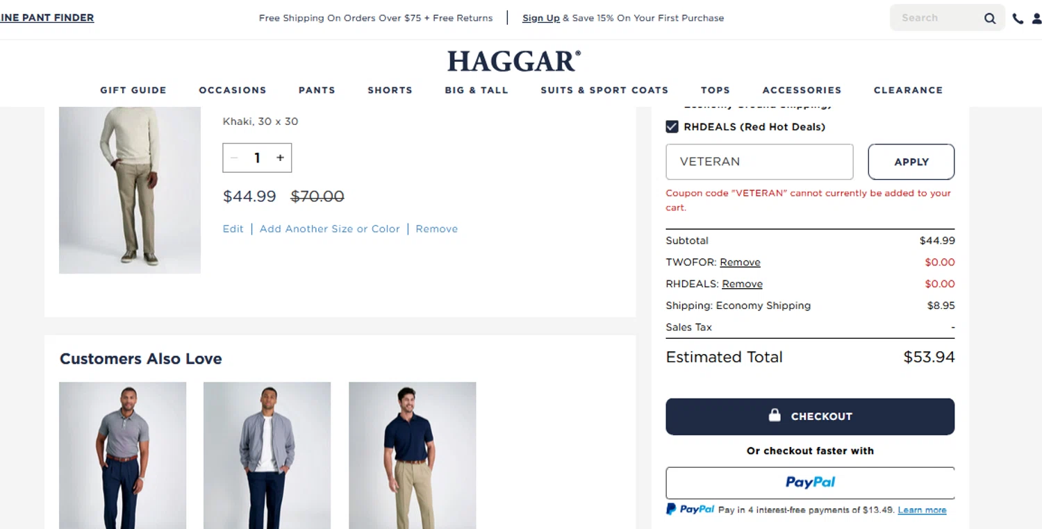Haggar Coupon Codes - 20% Off | November 2024