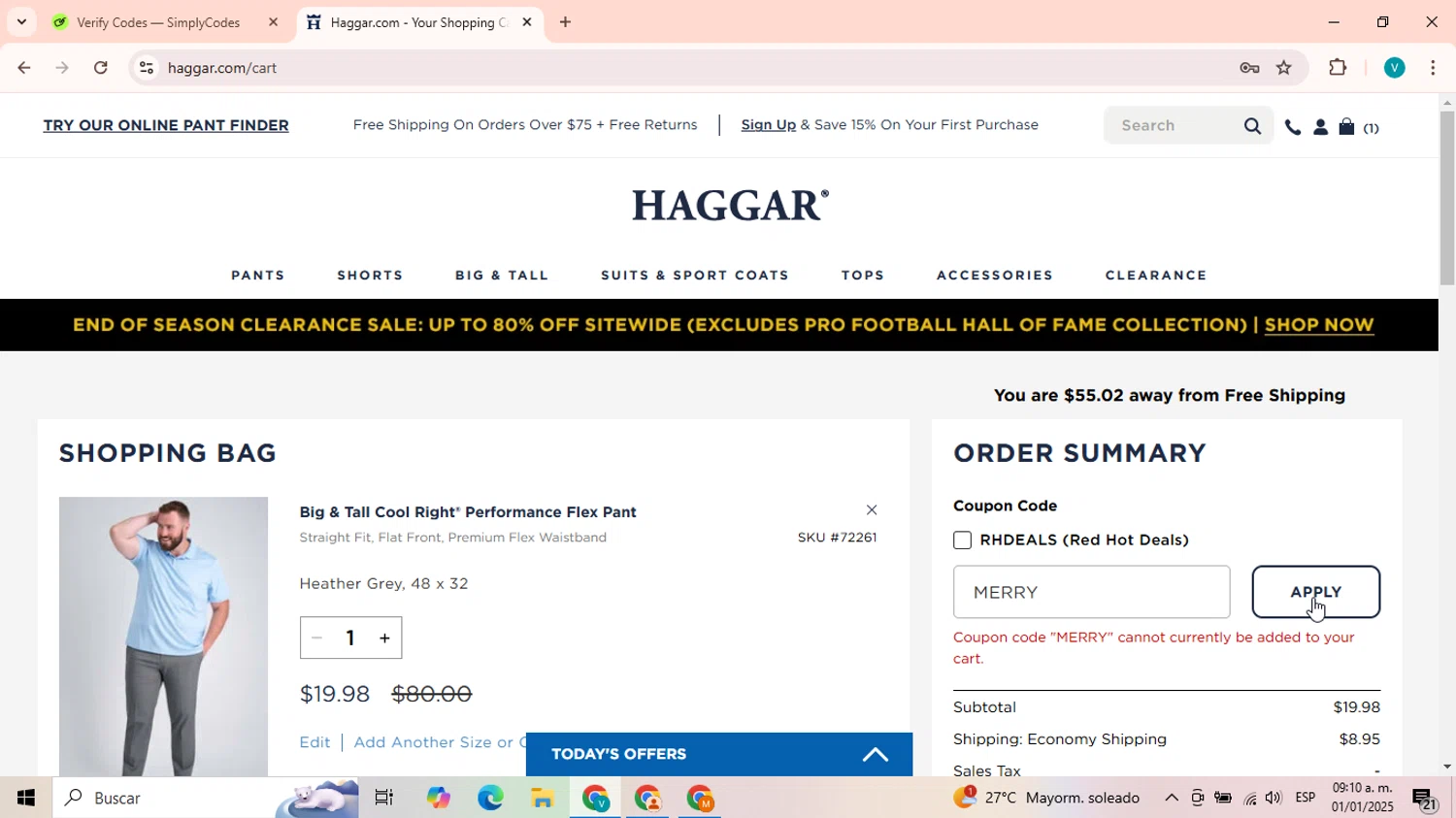 Haggar Coupon Codes - 25% Off | January 2025