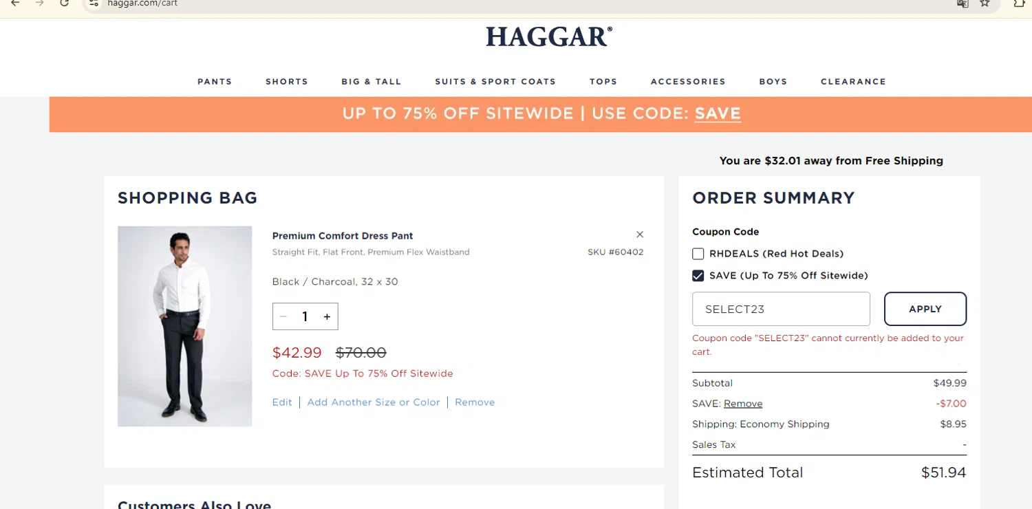 Haggar Coupon Codes - 50% Off | September 2024