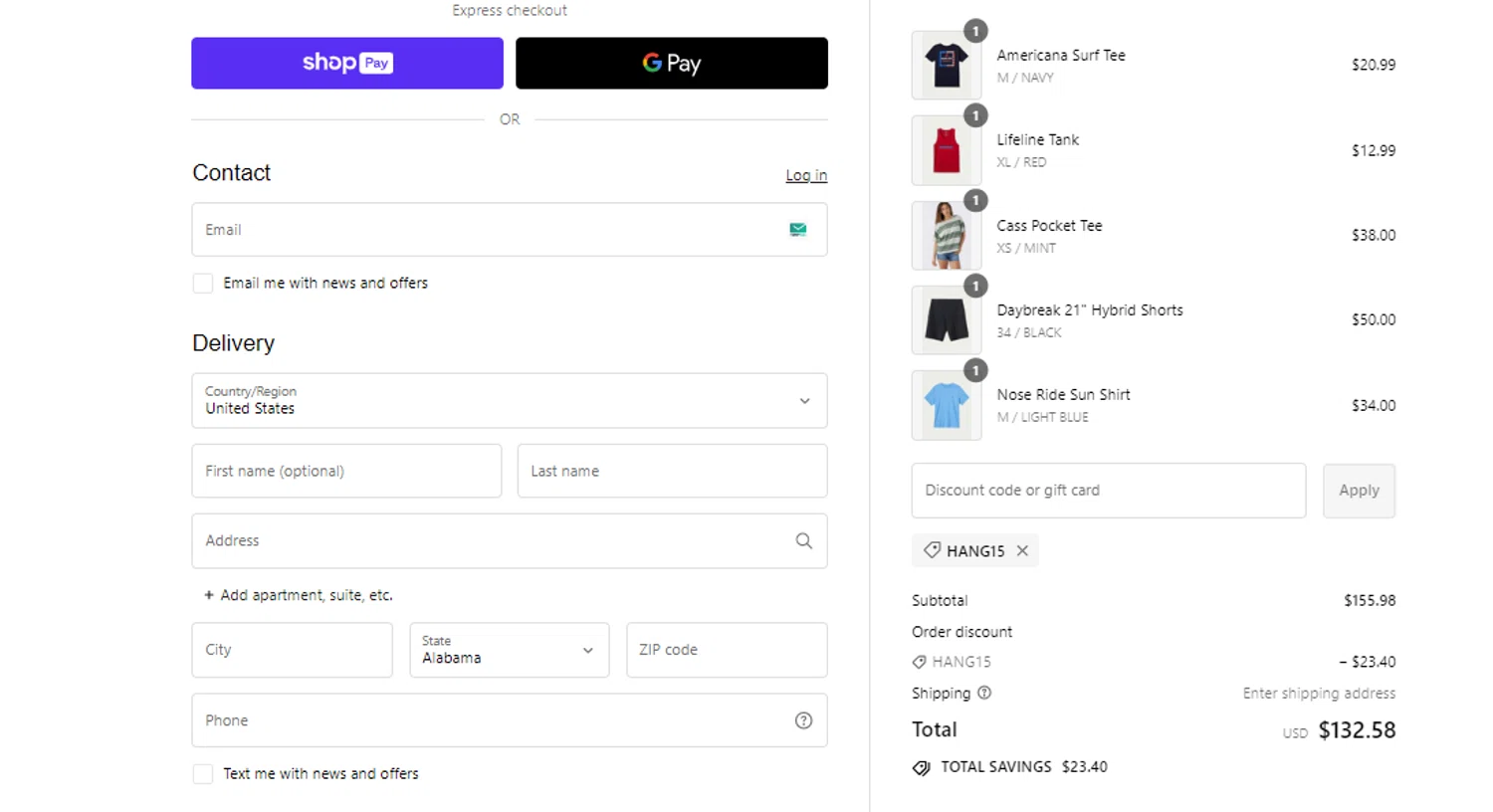 Hang Ten Coupons - 15% Off | October 2024