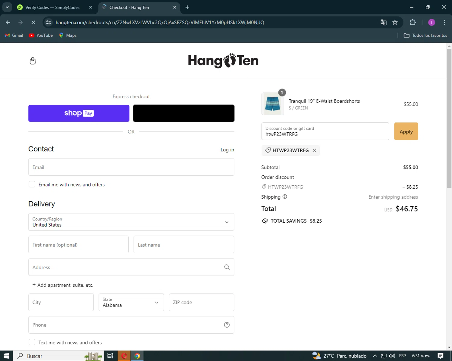 Hang Ten Coupons - 15% Off | October 2024