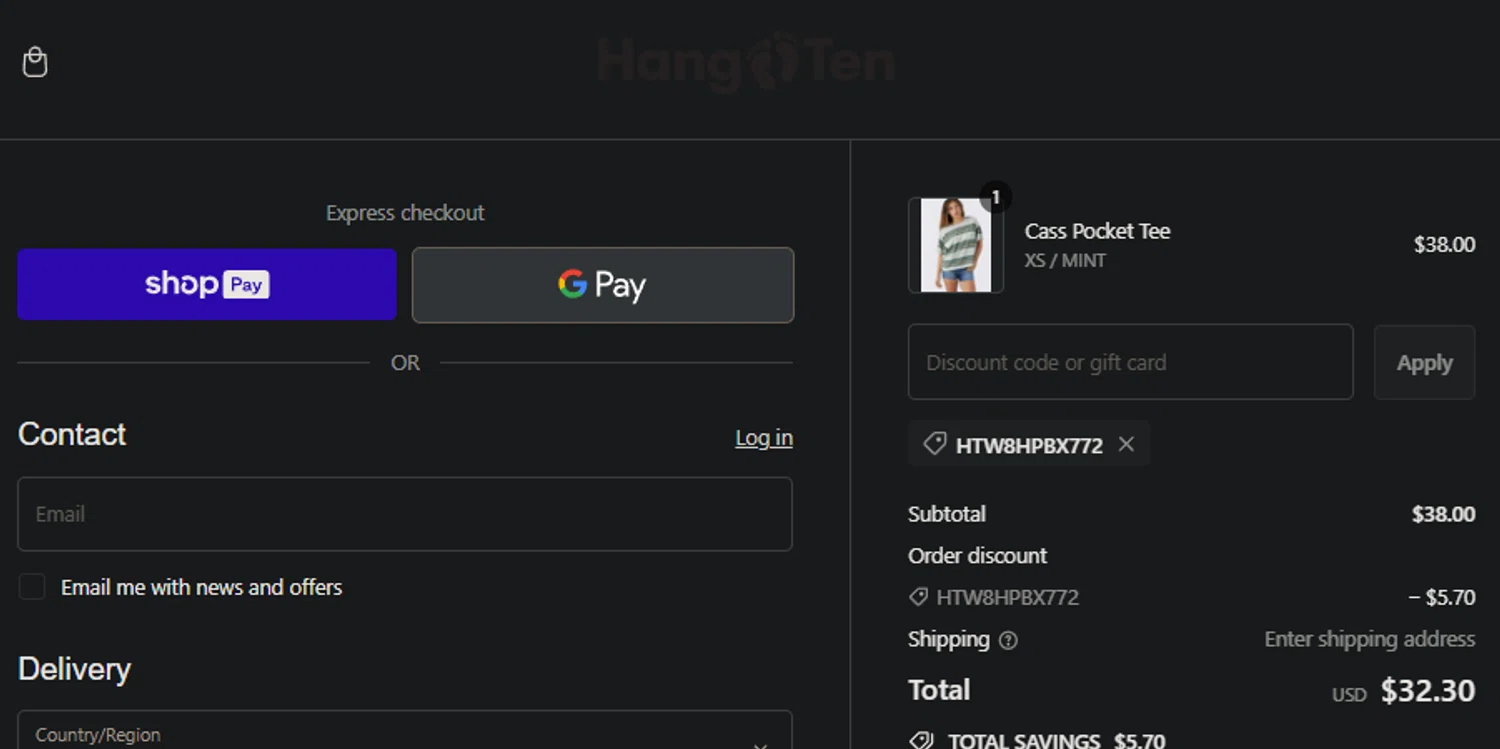 Hang Ten Coupons & Black Friday 2024 Deals - 30% Off