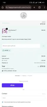 Happy Mammoth Promo Codes - 20% Off (Verified) May 2026