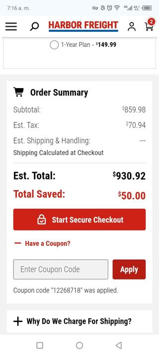 Harbor Freight Promo Codes - $300 Off Oct 2025