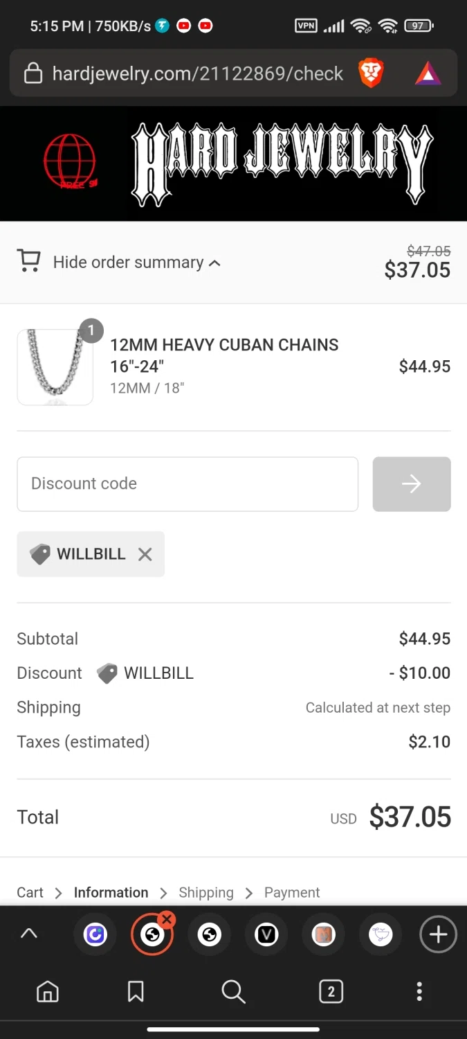 Hard Jewelry Discount Codes - $10 Off | September 2024