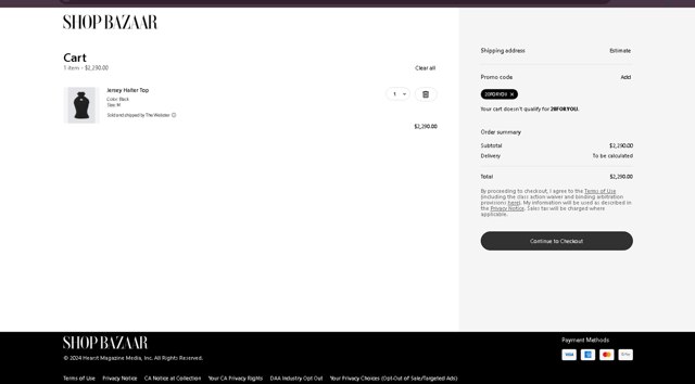 Harpers Bazaar Promo Codes (7 Verified) - Sitewide Feb 2025