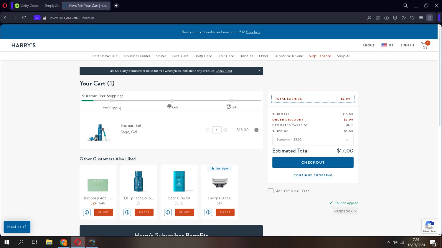 Harry's Coupon Codes - $2 Off Coupons in August 2024 | SimplyCodes
