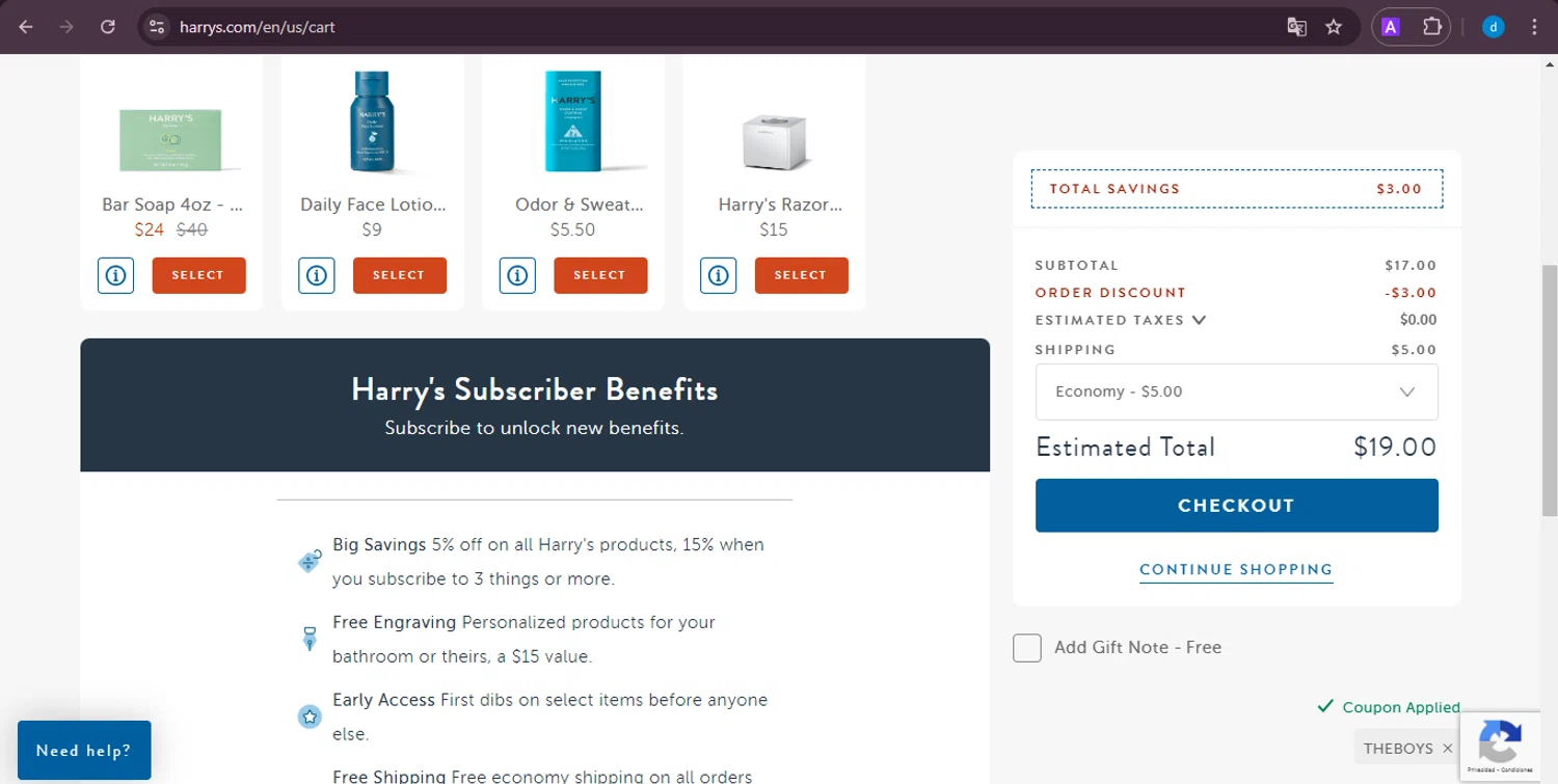 Harry's Coupon Codes - $2 Off Coupons in August 2024 | SimplyCodes