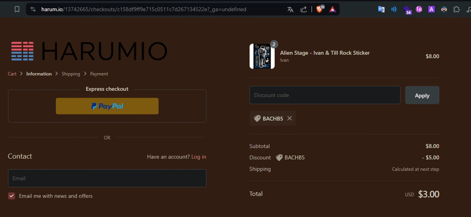 Harumio Promo Codes – 30% Off | May 2024