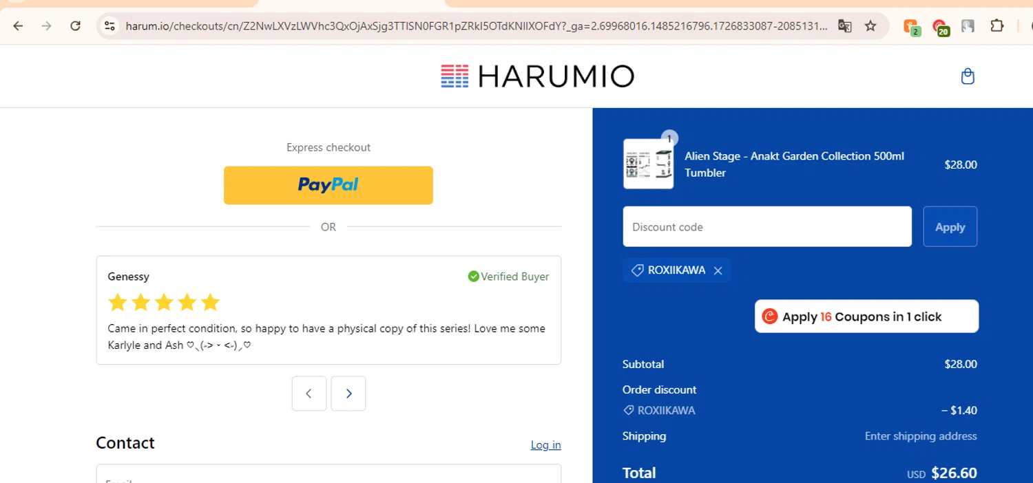 Harumio Discount Codes - $5 Off | September 2024