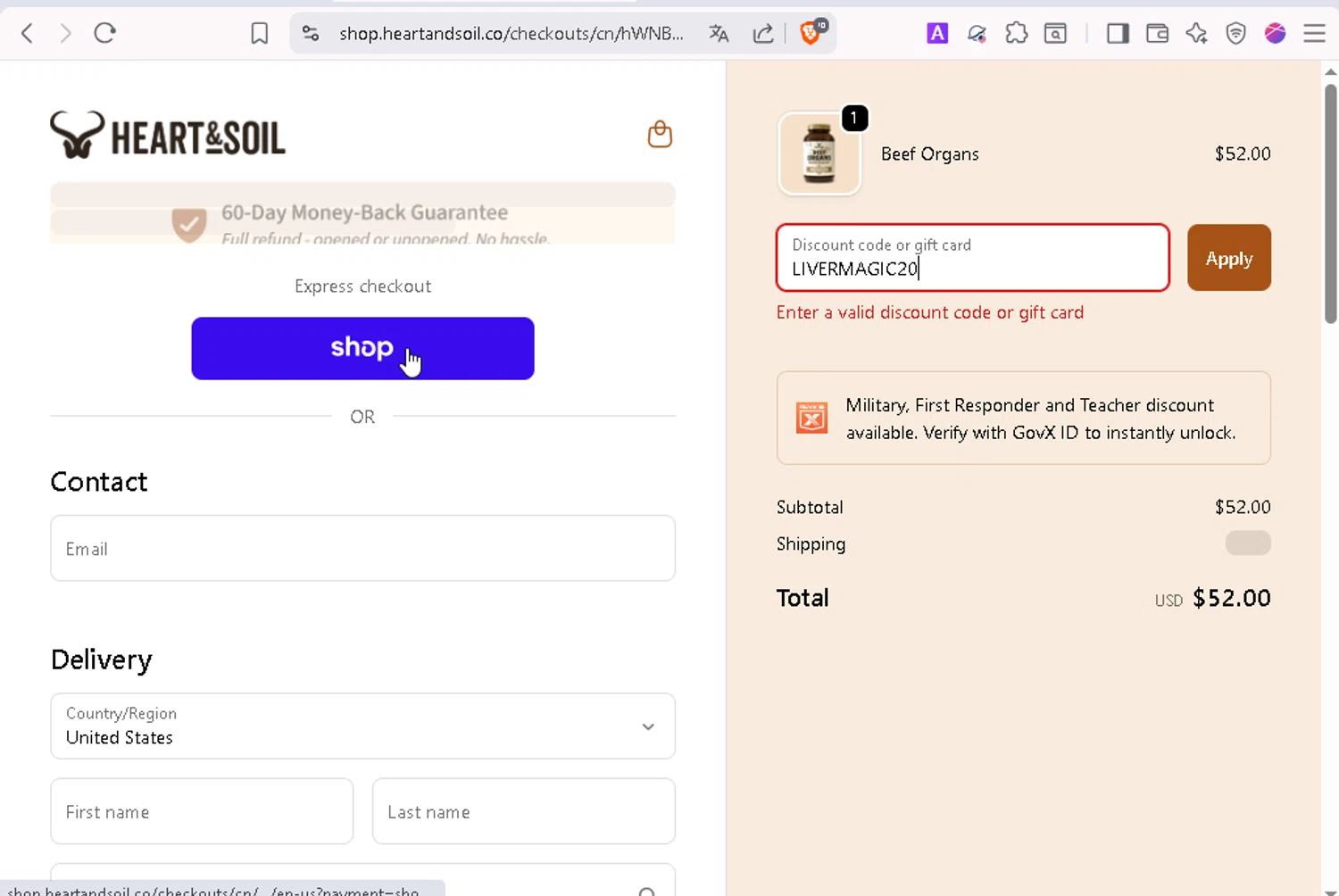 Heart And Soil Coupon Code