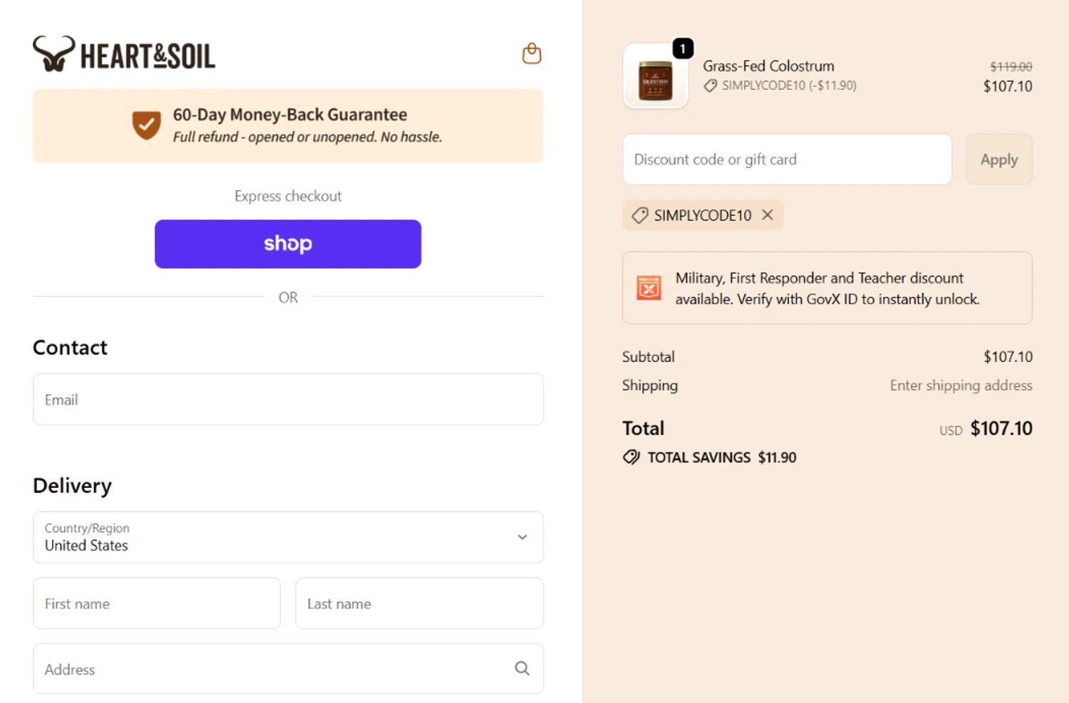 Heart And Soil Coupon Code
