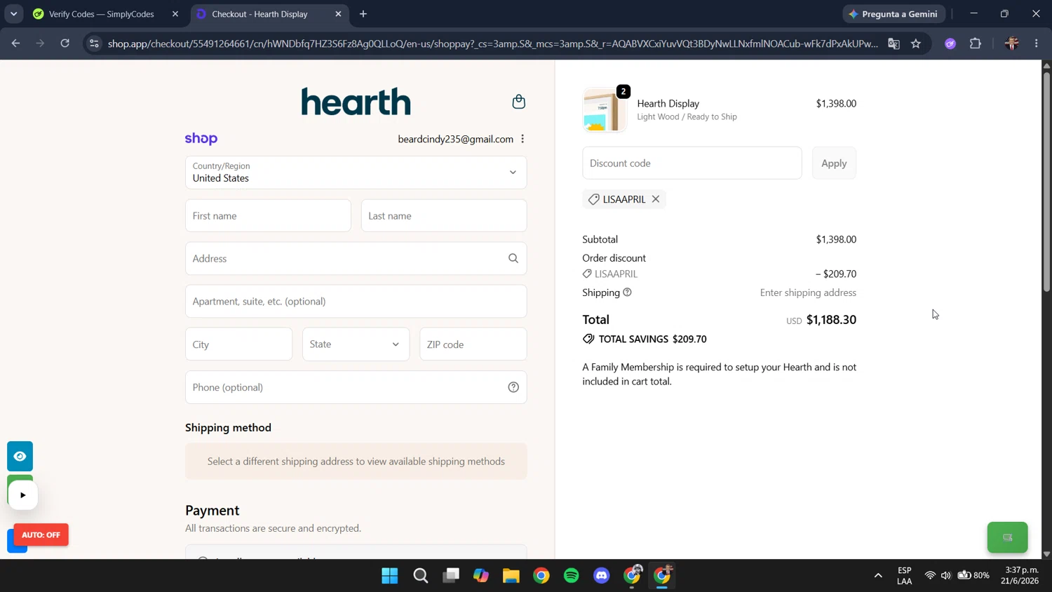 Hearth Display Discount Code