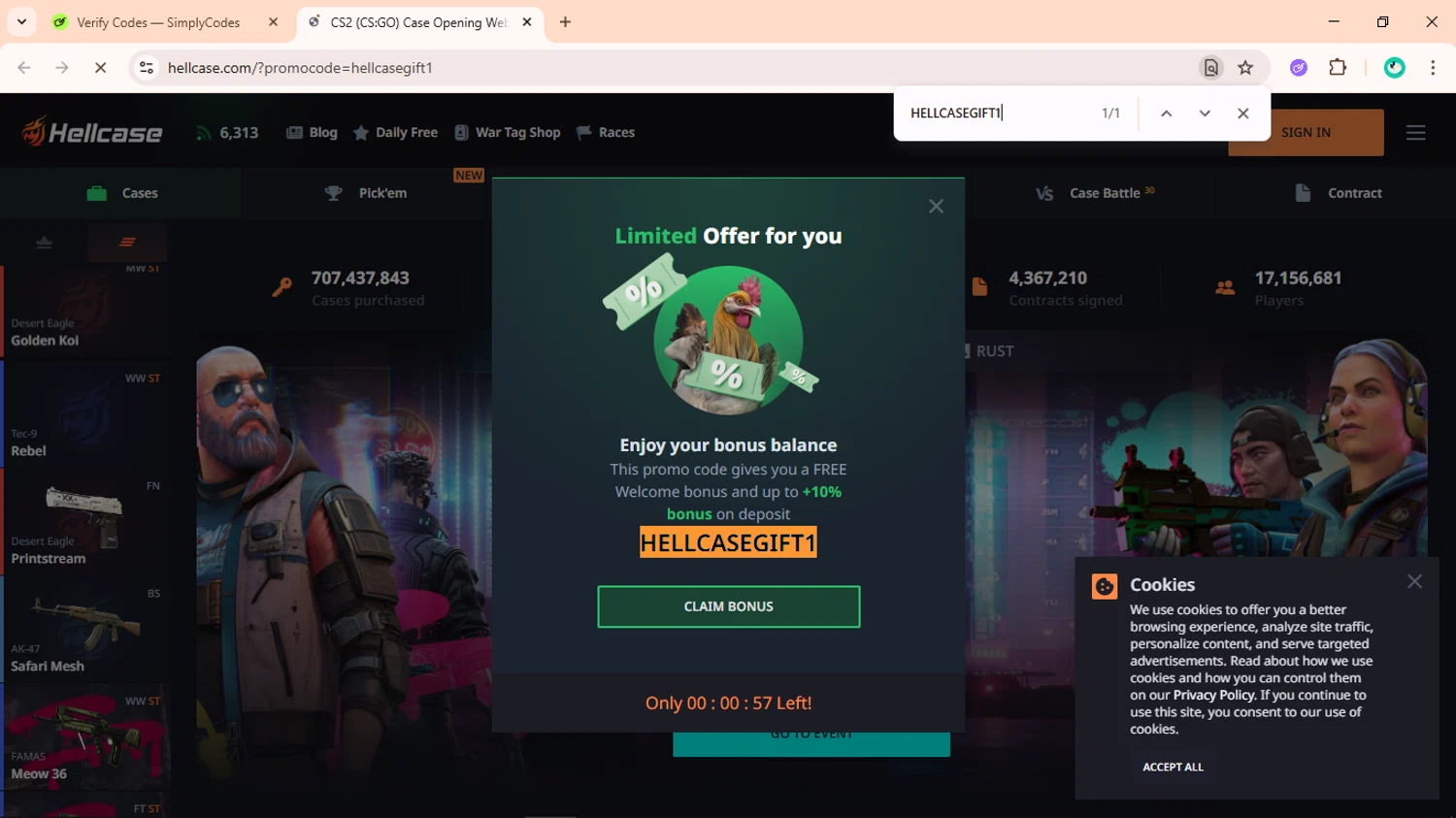 Hellcase Promo Codes - 10% Off (30 Verified) Dec 2025