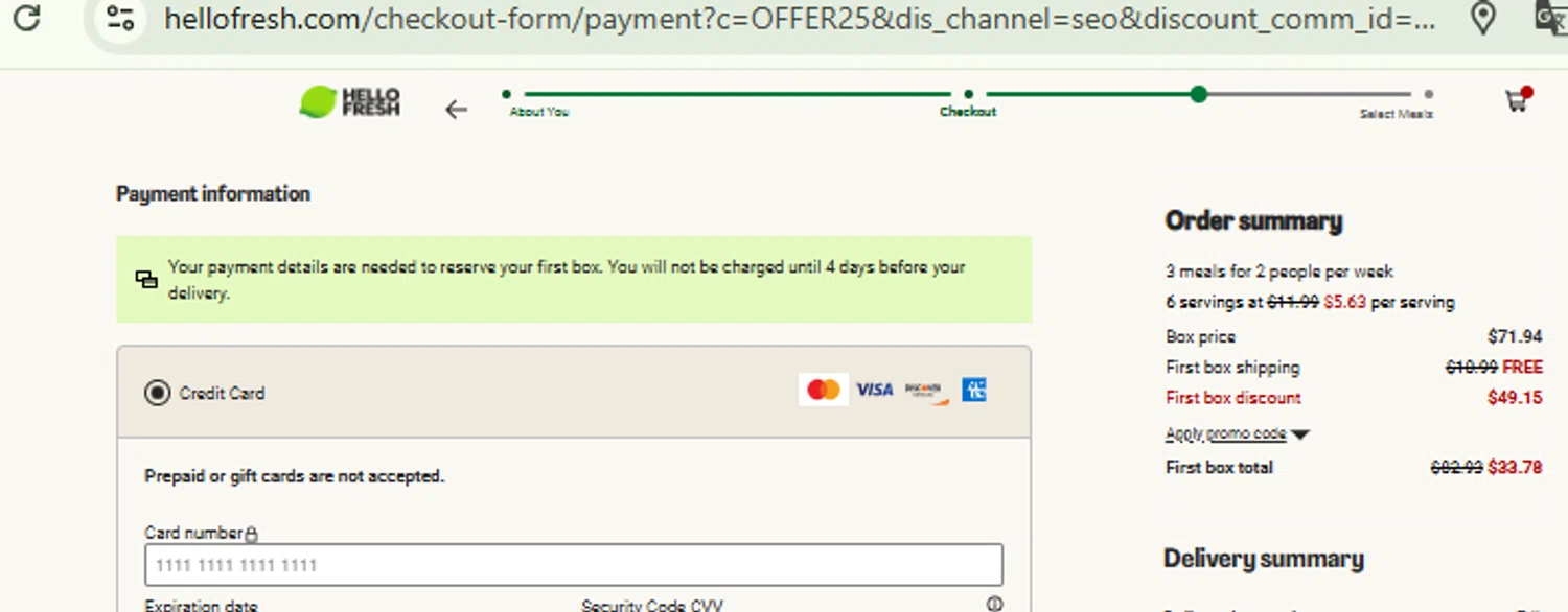 HelloFresh Promo Codes (70 Verified) - 65% Off Oct 2025