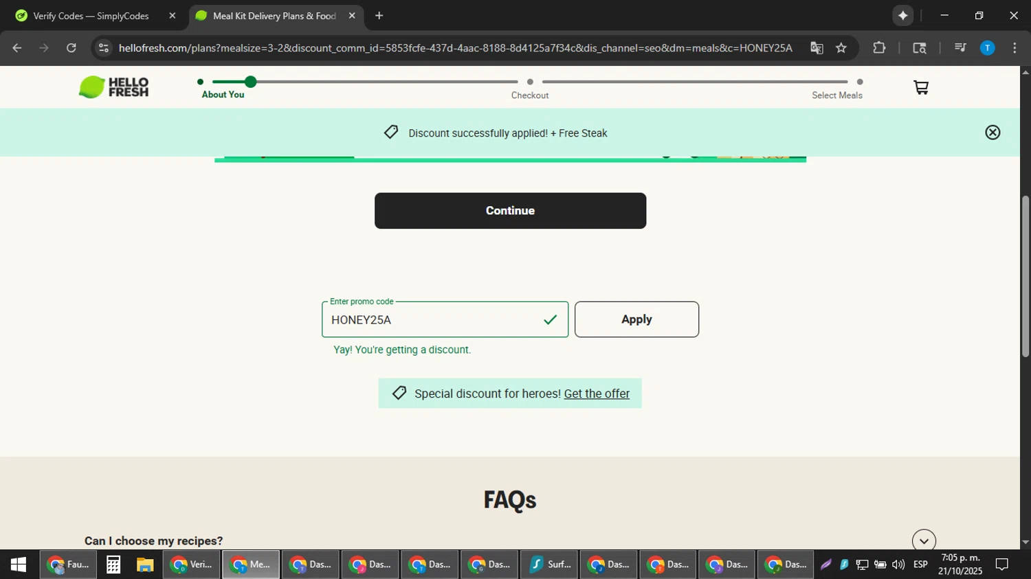 HelloFresh Promo Codes (70 Verified) - 65% Off Oct 2025