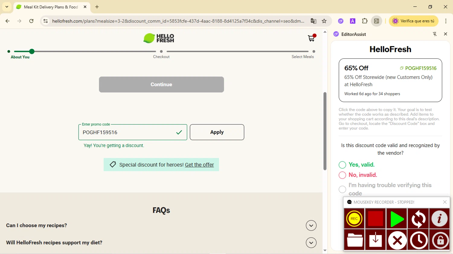 HelloFresh Promo Codes (70 Verified) - 65% Off Oct 2025