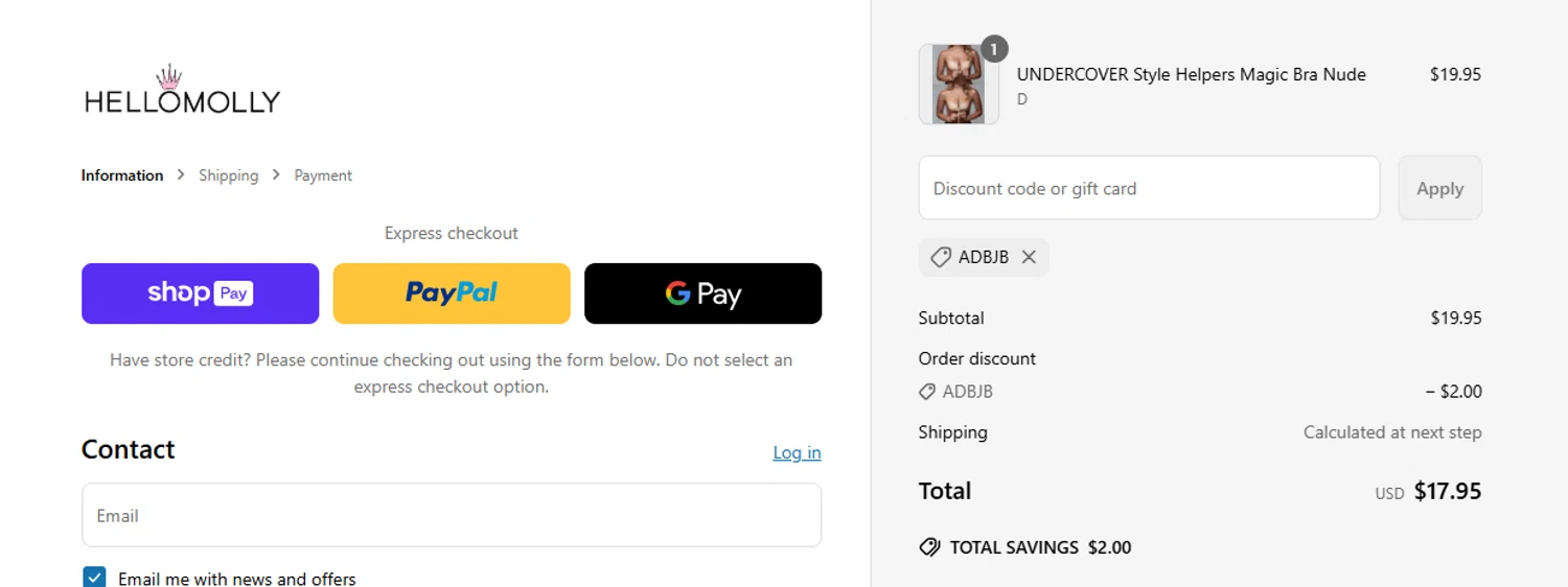 Hello Molly Discount Codes (9 Verified) - 15% Off May 2025