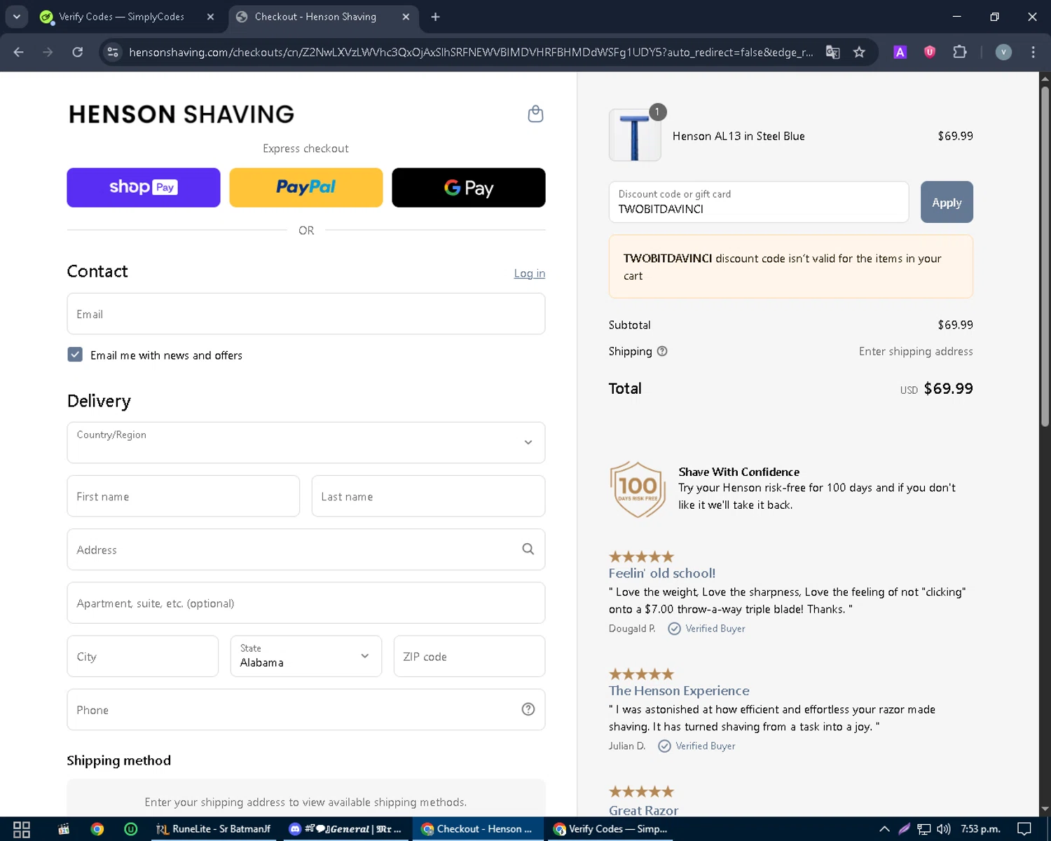 Henson Shaving Promo Codes (42 Verified) - 10% Off Oct 2025