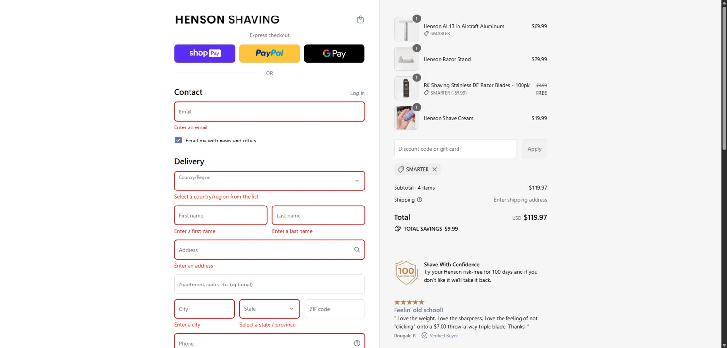 Henson Shaving Promo Codes (42 Verified) - 10% Off Oct 2025