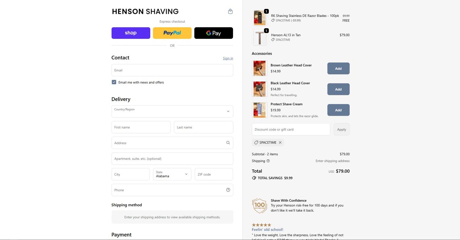 Henson Shaving Coupons & w/Code Discounts Jan 2026