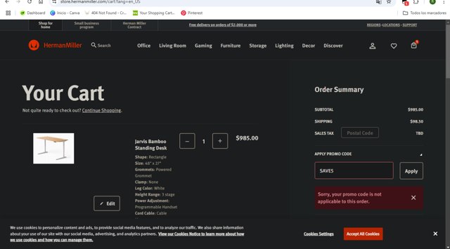 Herman Miller Promo Codes (5 Verified) - 30% Off Feb 2025