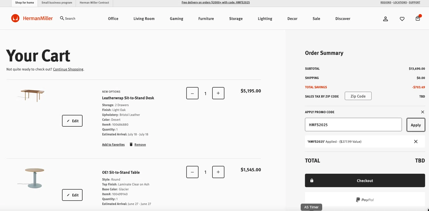 Herman Miller Promo Codes - 30% Off (Verified) Sep 2025