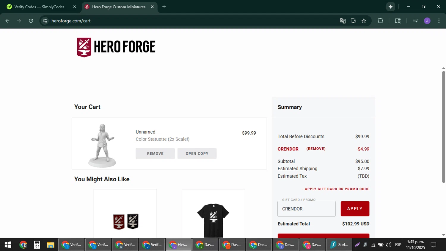 Hero Forge Promo Codes (6 Verified) - 5% Off w/Code Oct 2025