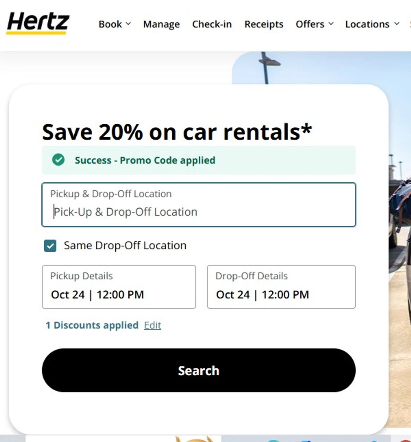 Hertz Promo Codes - 20% Off (12 Verified) Nov 2025