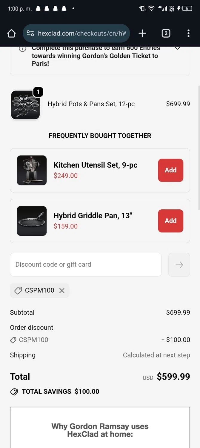 HexClad Promo Codes (8 Verified) - $100 Off w/Code Oct 2025