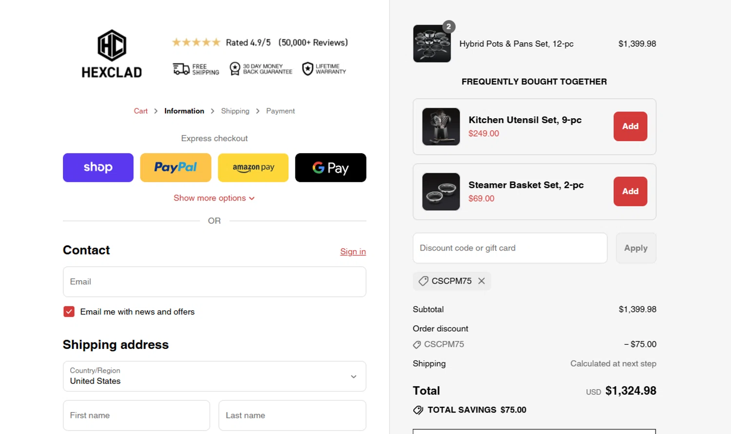 HexClad Promo Codes (10 Verified) - $50 Off w/Code Oct 2025