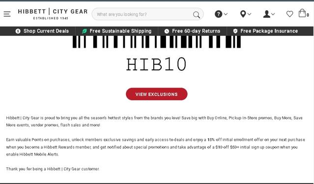 Hibbett Sports Promo Codes - $25 Off Coupons Oct 2025