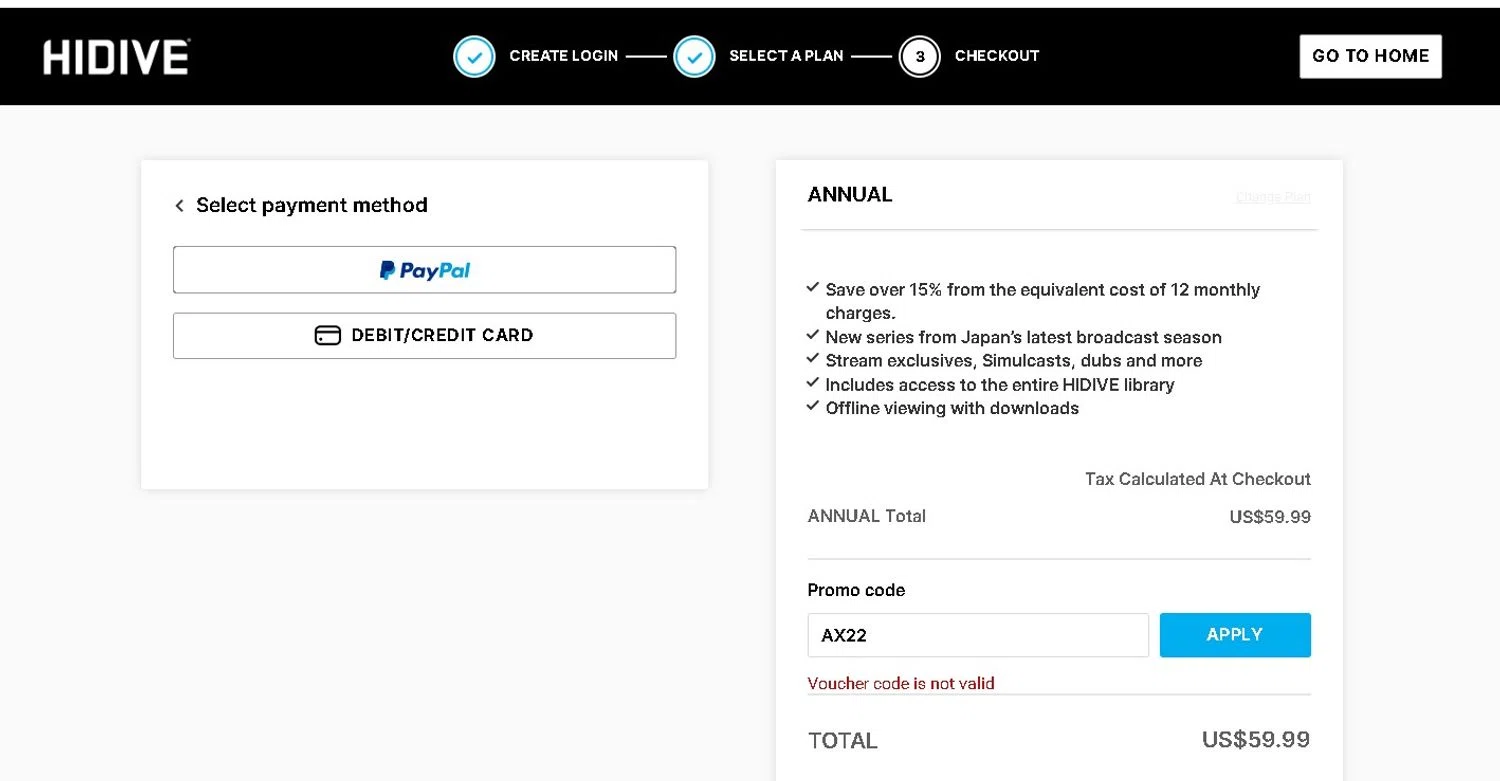 HIDIVE Coupons & Promo Codes Sep 2025