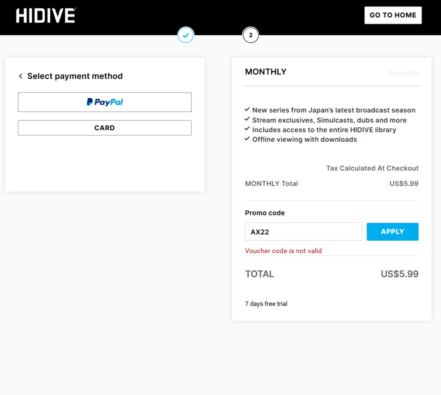 HIDIVE Coupons & Promo Codes Sep 2025