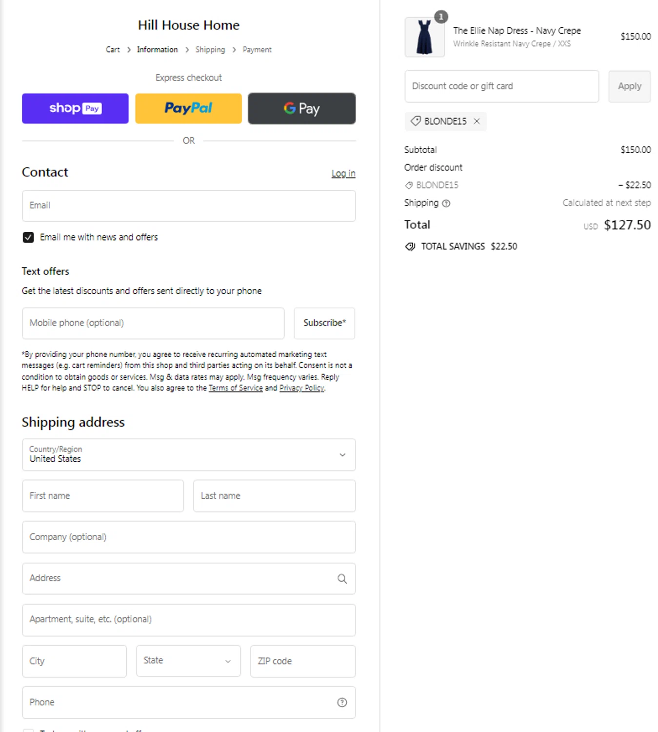 Hill House Home Promo Codes - 20% Off | September 2024